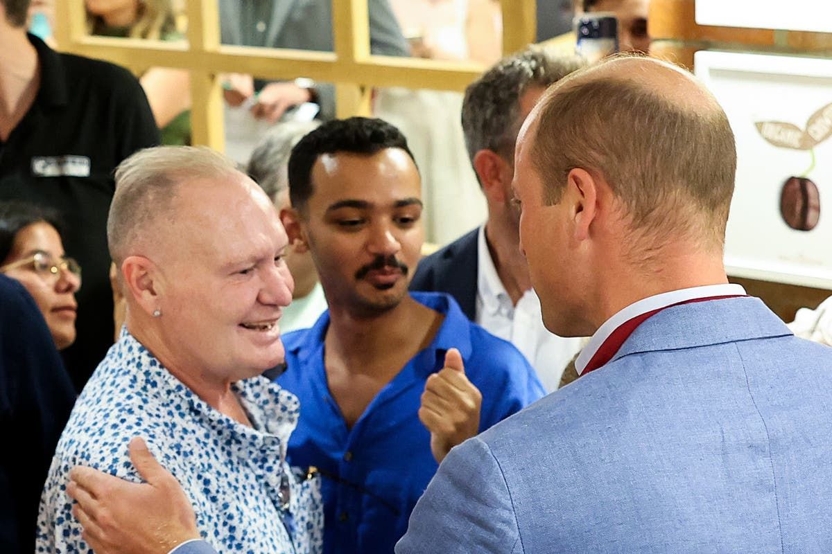 Gazza ‘couldn’t resist’ kissing Prince of Wales during…