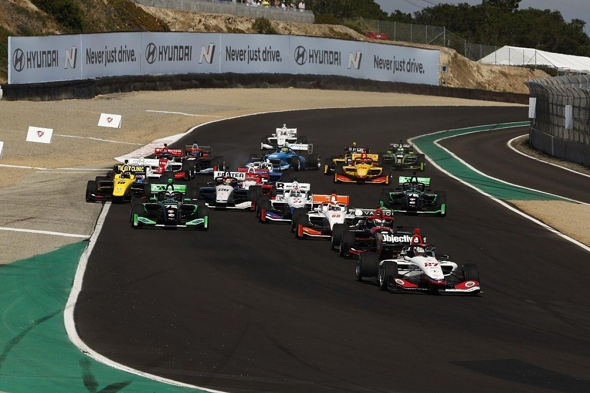 Indy NXT Laguna Seca: McElrea dominates shunt-packed… Indy NXT Laguna Seca: McElrea dominates shunt-packed…