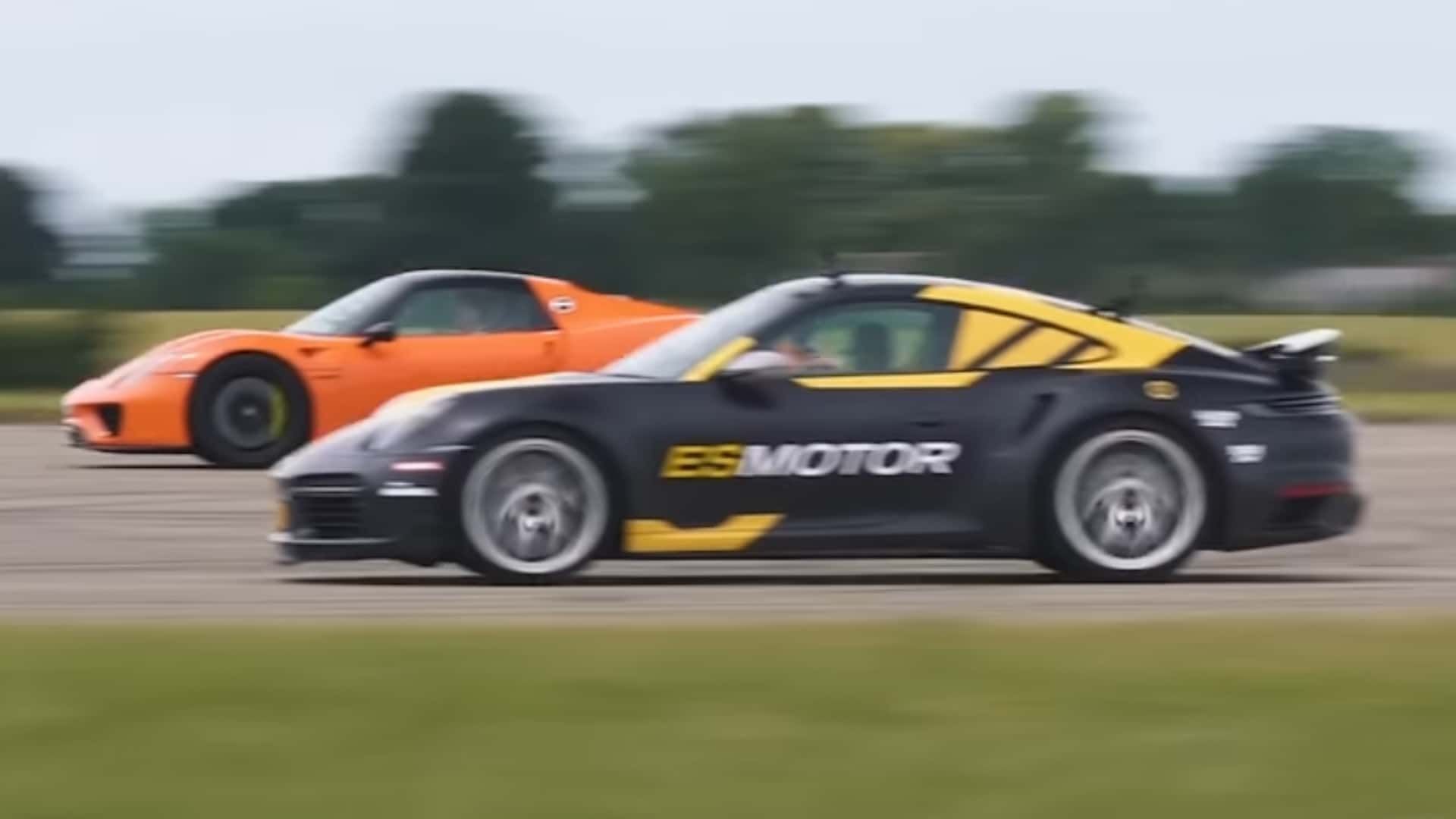 Watch Tuned Porsche 911 Turbo S With 888 HP Drag Race…