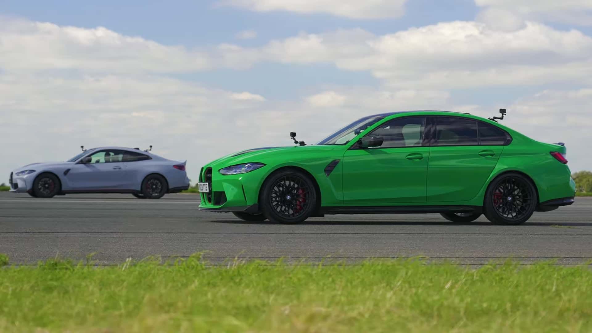 See BMW M3 CS, BMW M4 CSL Drag Race In Equally…