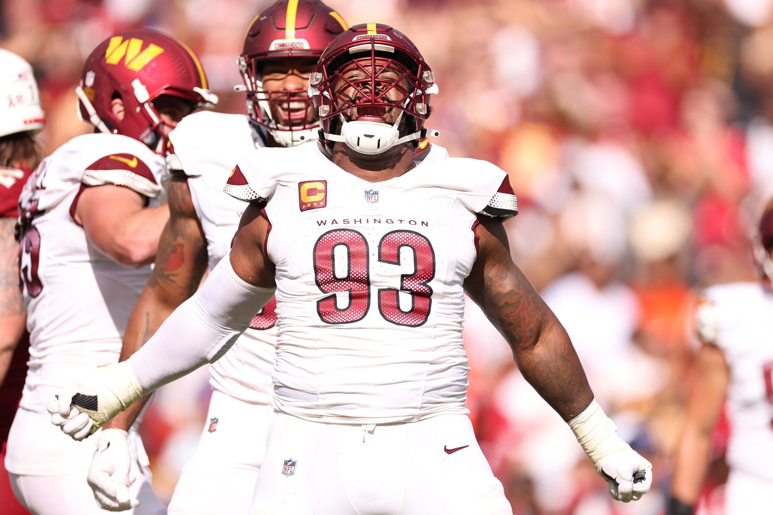 Commanders DT Jonathan Allen was dominant in Week 1