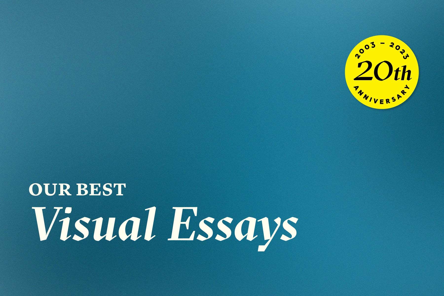 20 Years of The Walrus: Visual Essays