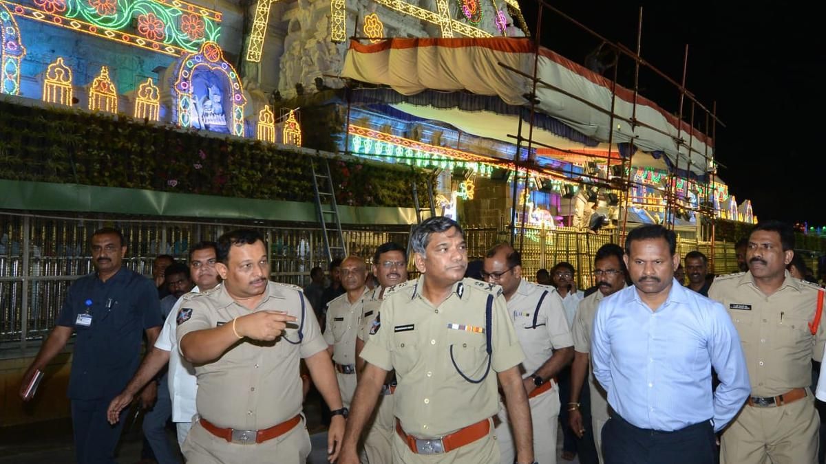 DGP inspects arrangements for Tirumala Brahmotsavams