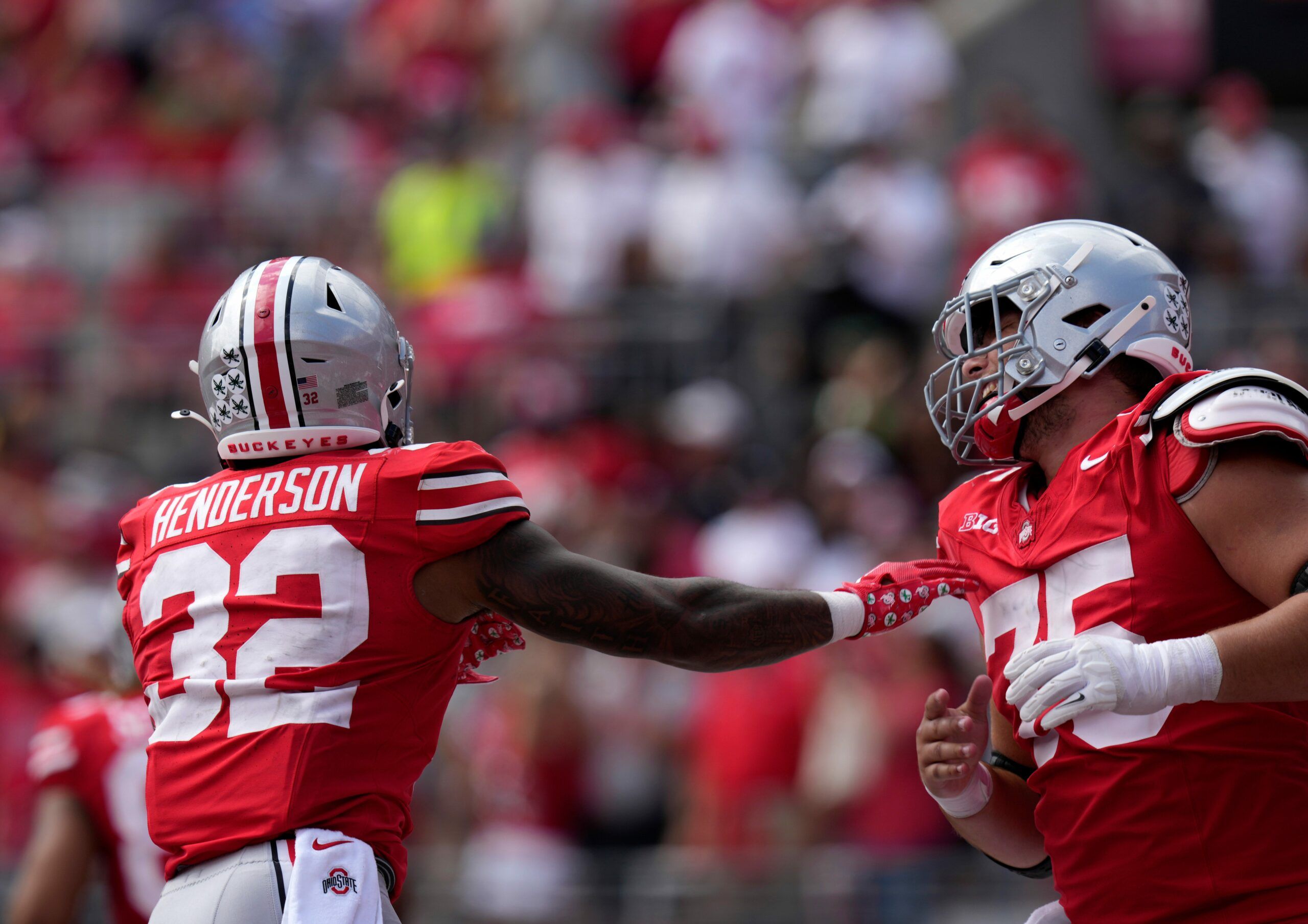 TreVeyon Henderson turns on the jets for Ohio State…