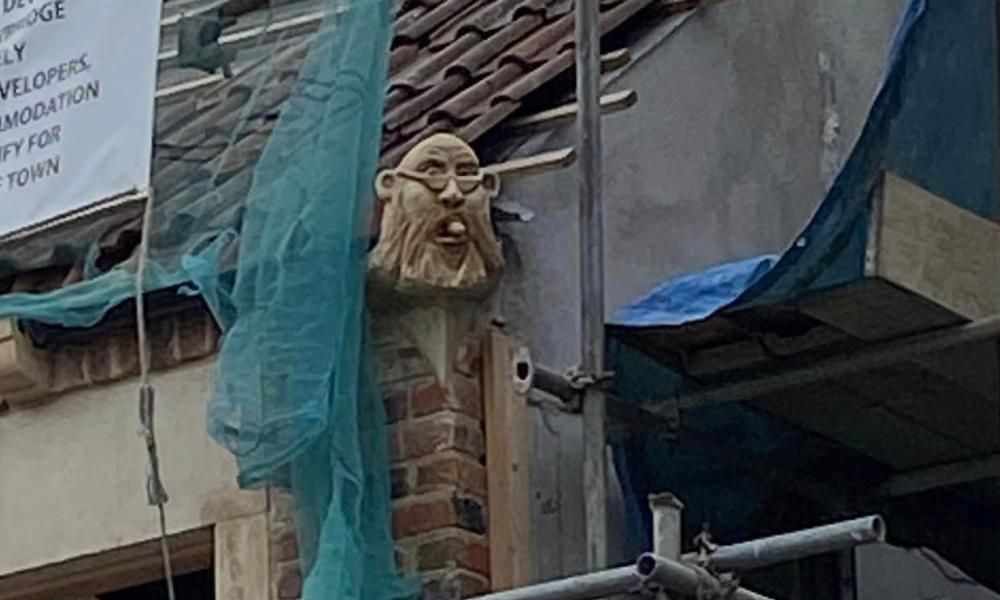 Builder erects sculpture of council leader as…