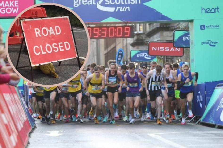Here are all the Glasgow road closures this weekend…
