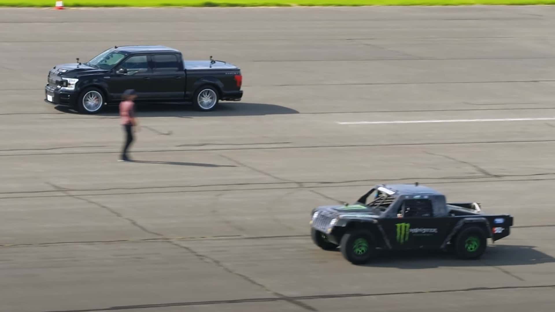 Shelby Super Snake Vs. Monster Pro Lite Drag Race Is…