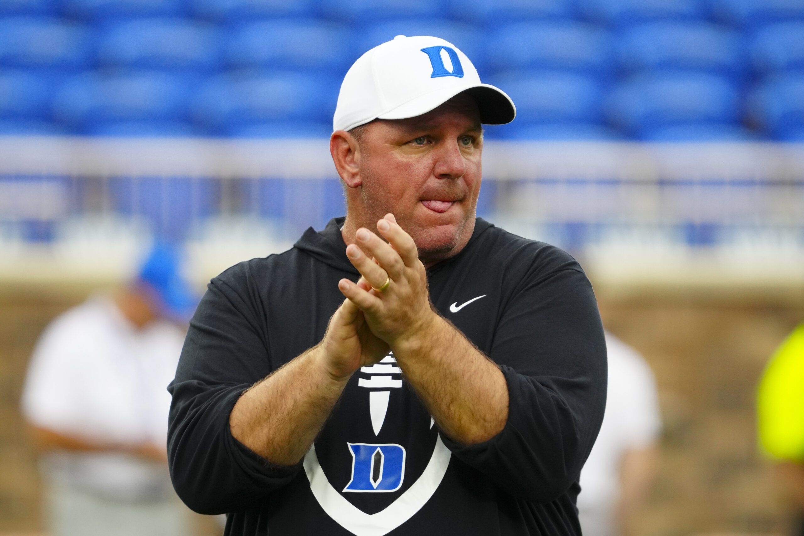 Duke’s Mike Elko gives a thumbs down to Michigan State…