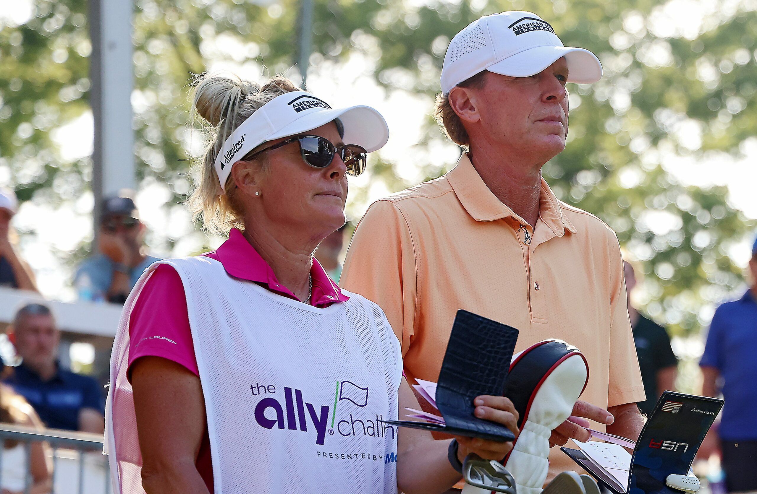 With husband Steve at the Ryder Cup, Nicki Stricker…