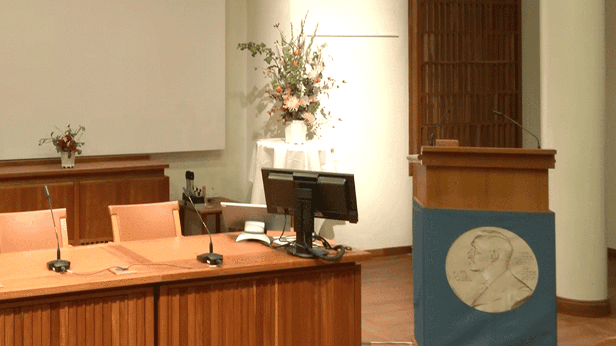 Watch as winner of 2023 Nobel Prize in Literature…