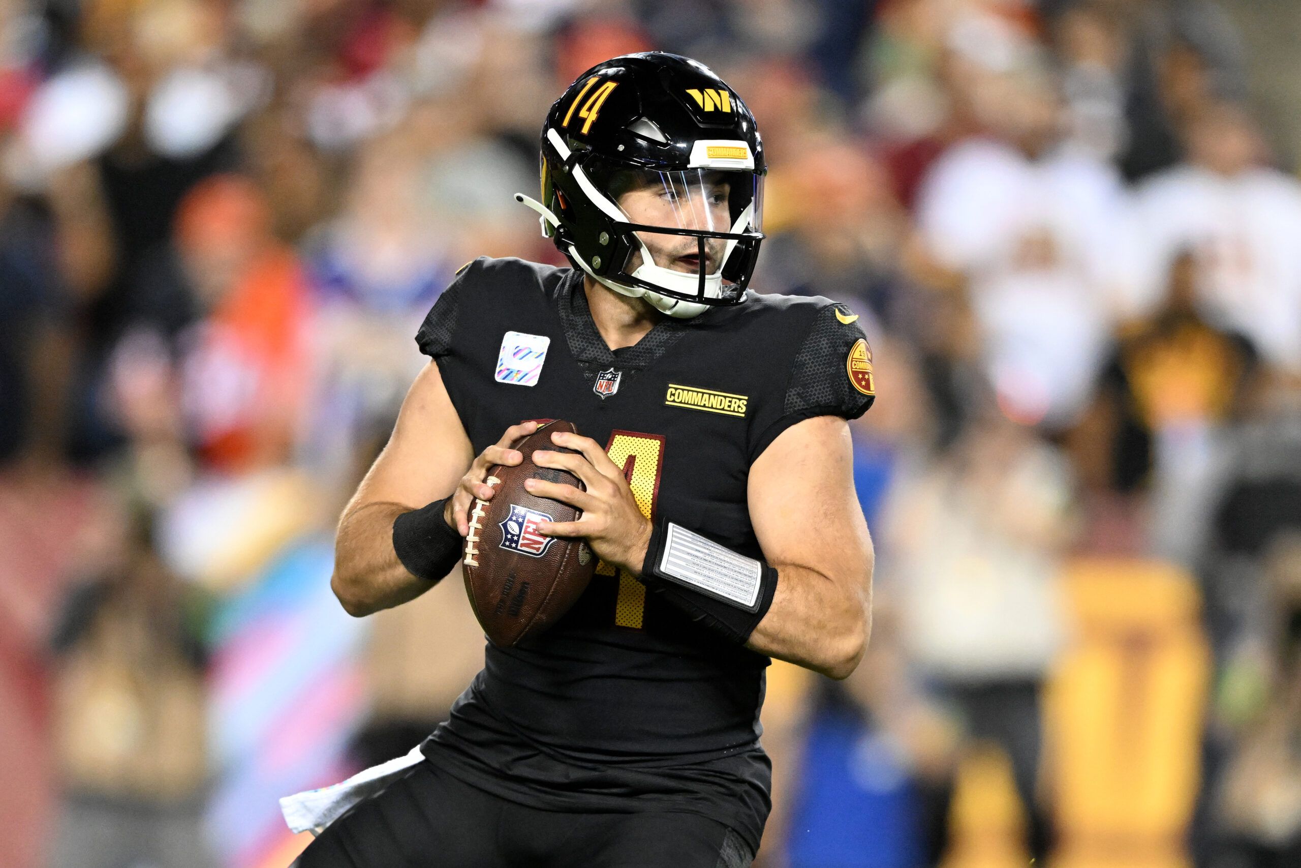 Where does Commanders QB Sam Howell rank in total QBR…