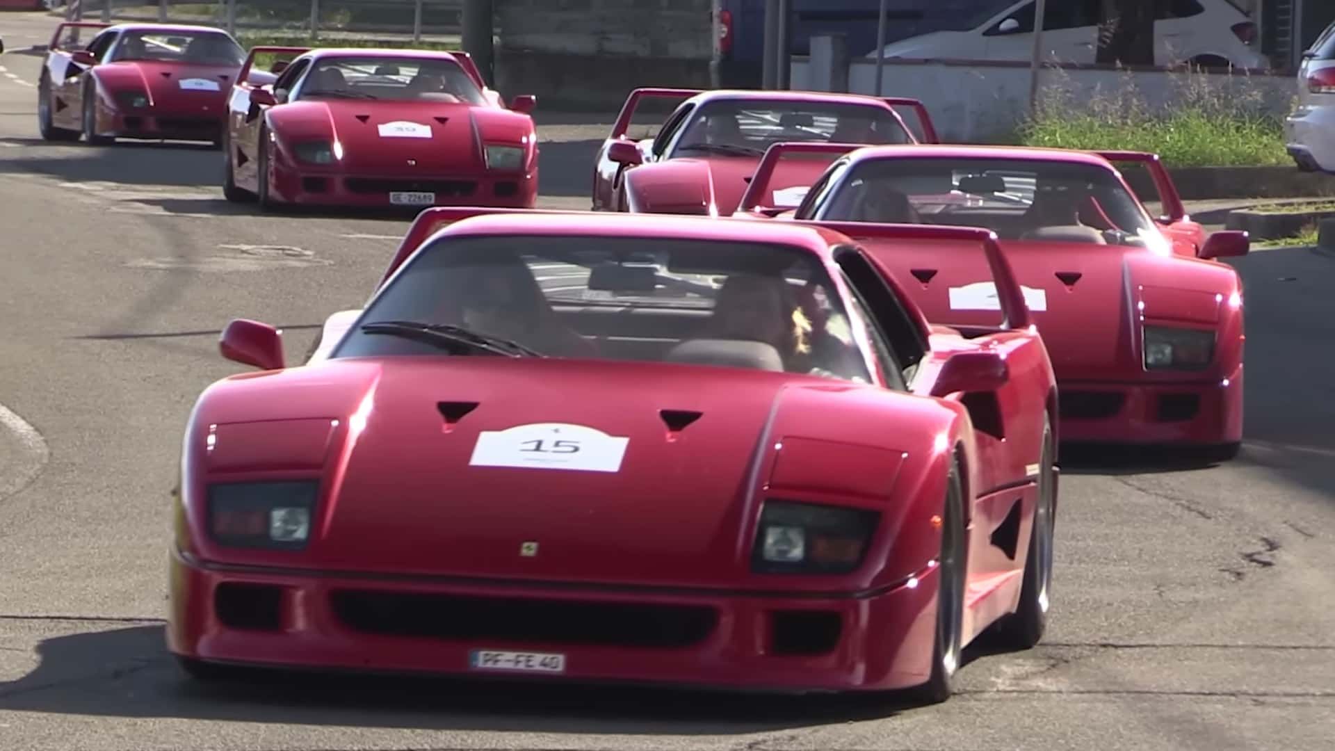 Dear God, 30 F40s Blasted Through Italy For Ferrari's…