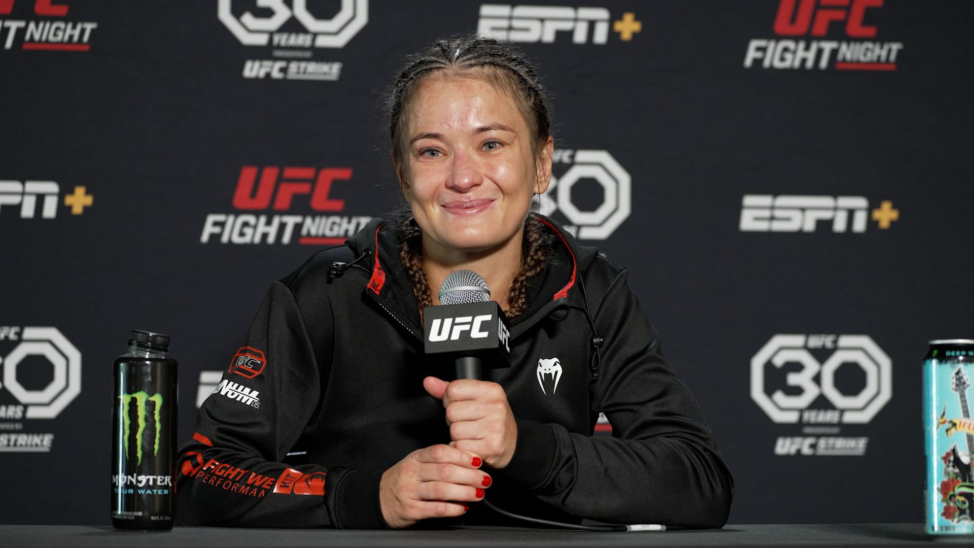 Karolina Kowalkiewicz emotional after fourth straight…