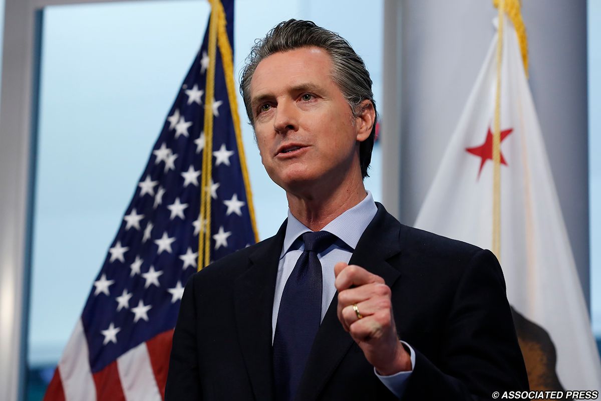 California governor Gavin Newsom signs MMA fighter…