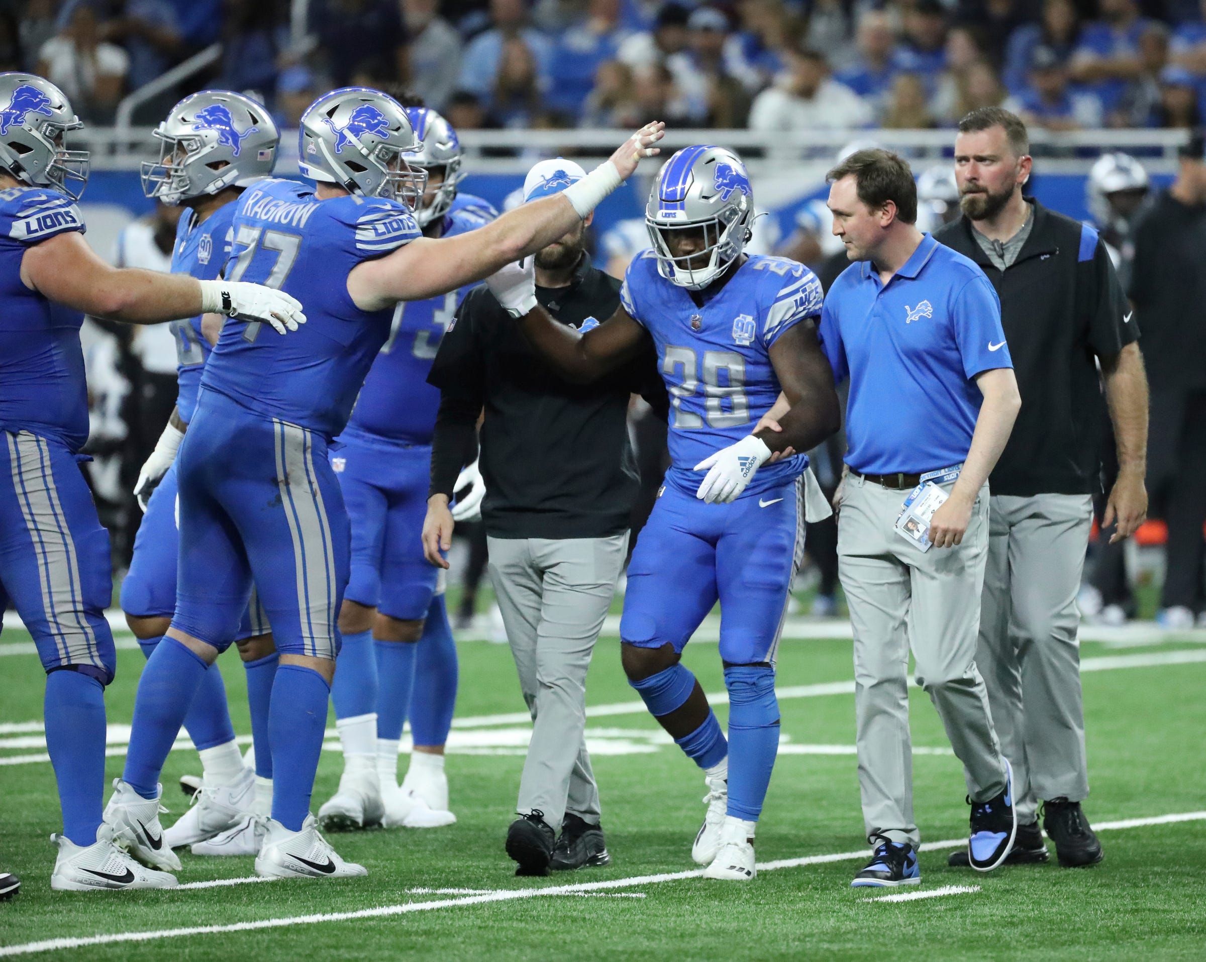 Lions RB Zonovan Knight out for the season