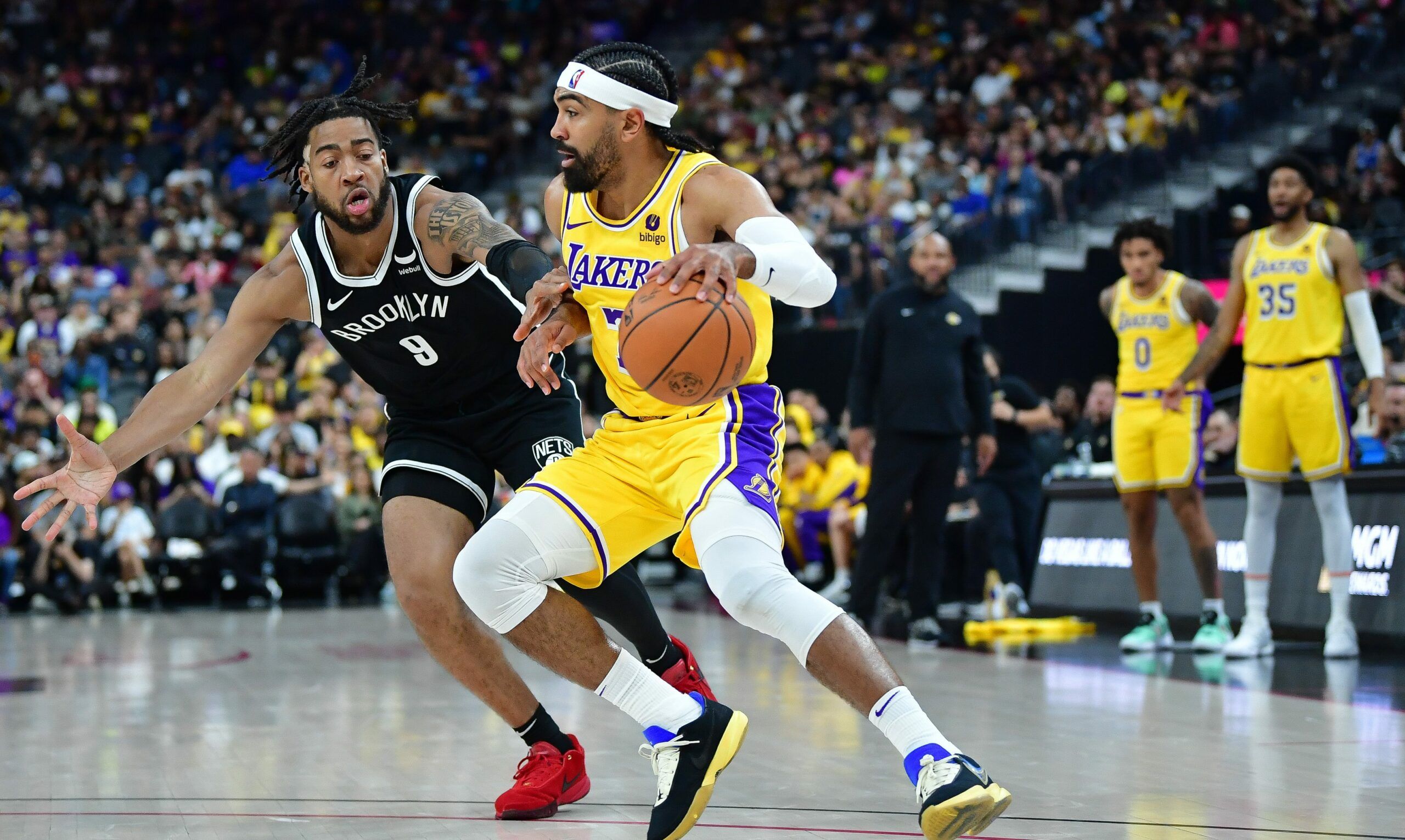 Update on status of Lakers guards Gabe Vincent and…