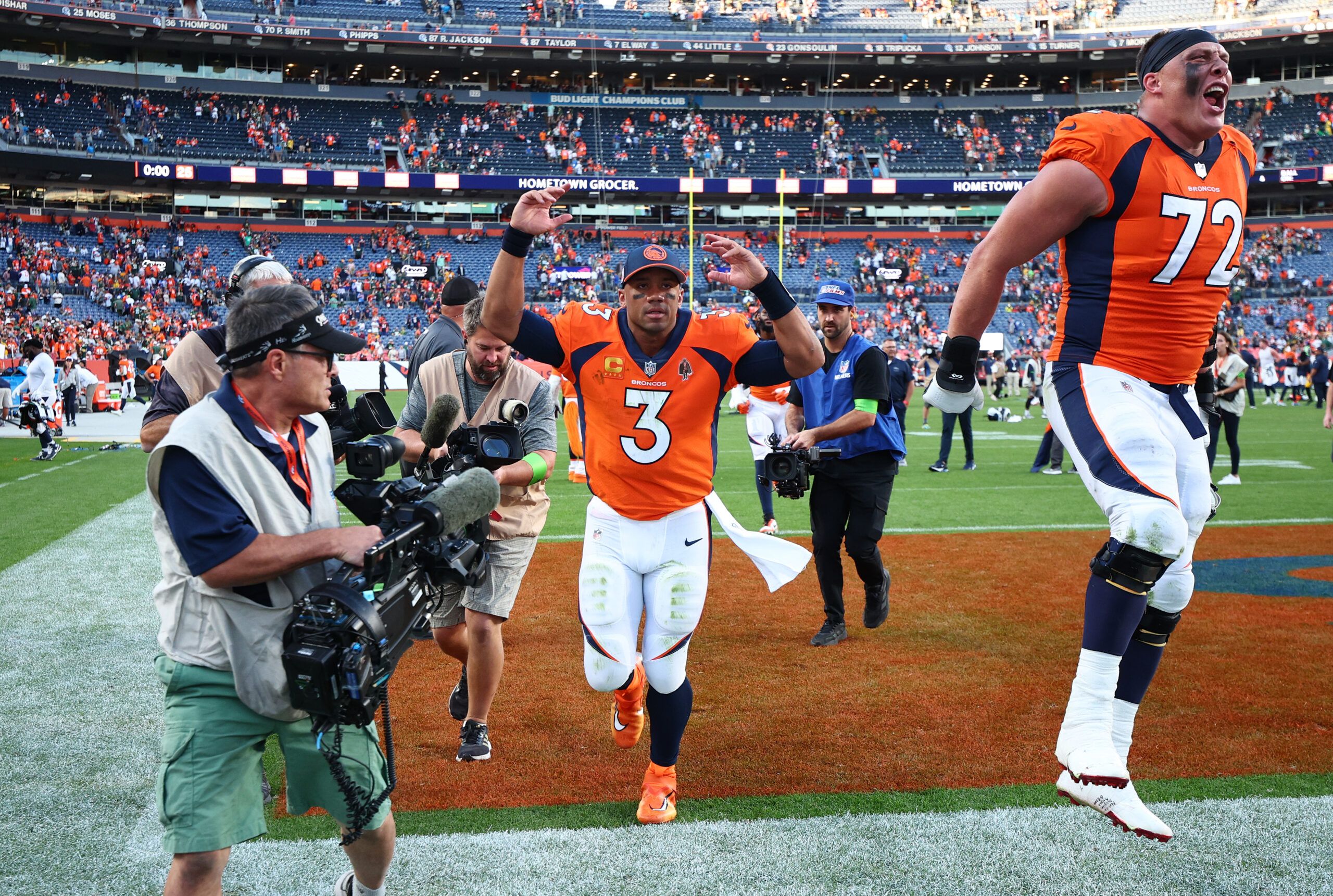 Broncos QB Russell Wilson optimistic after first home…