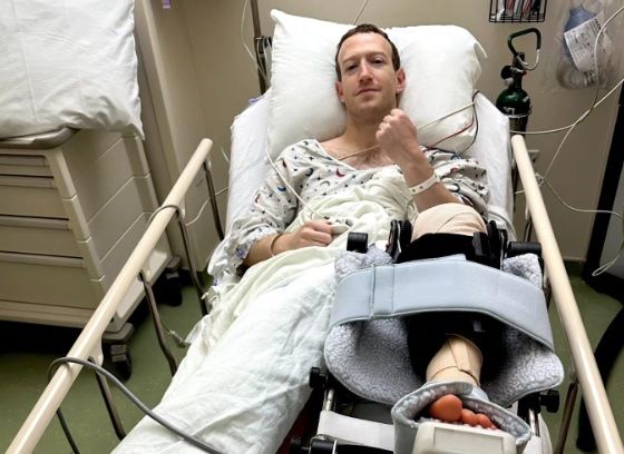 Mark Zuckerberg tore his ACL training for a…