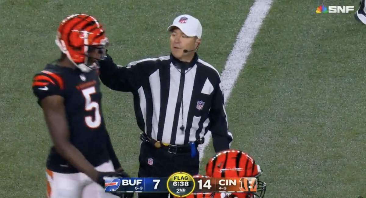 NFL Ref Had Priceless Reaction After Hitting a Bengals…