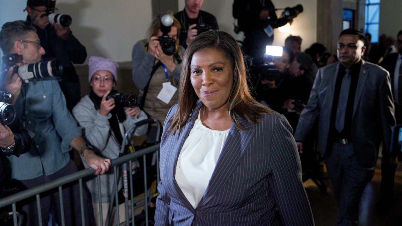 Tish James got what she wanted: Trump on the witness…