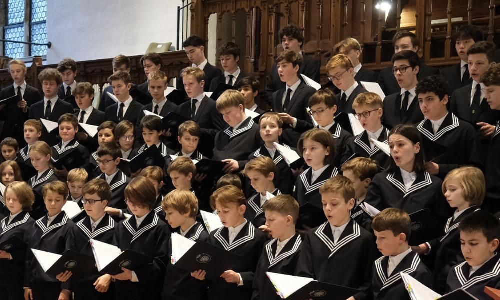 Singing by boys’ choir ‘sounds more brilliant’ when…