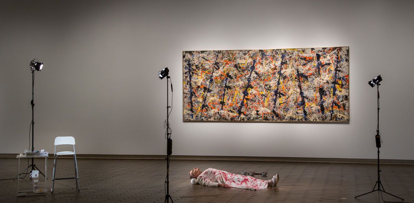 Here’s looking at: Mike Parr’s Jackson Pollock the…