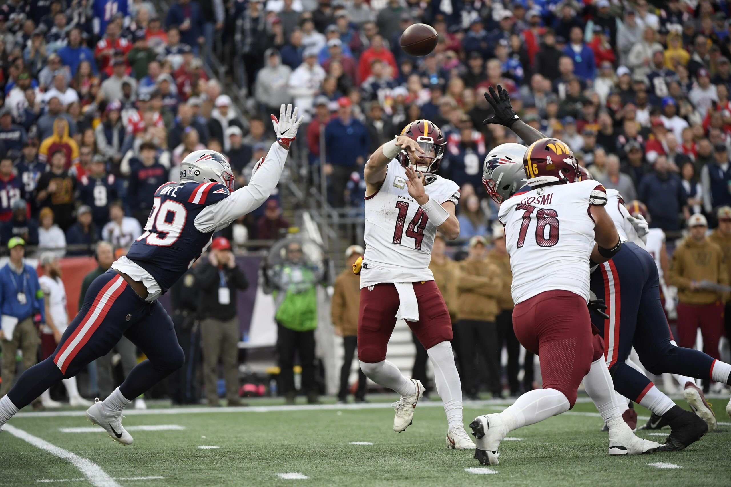 WATCH: Commanders QB Sam Howell’s 4 most improbable…