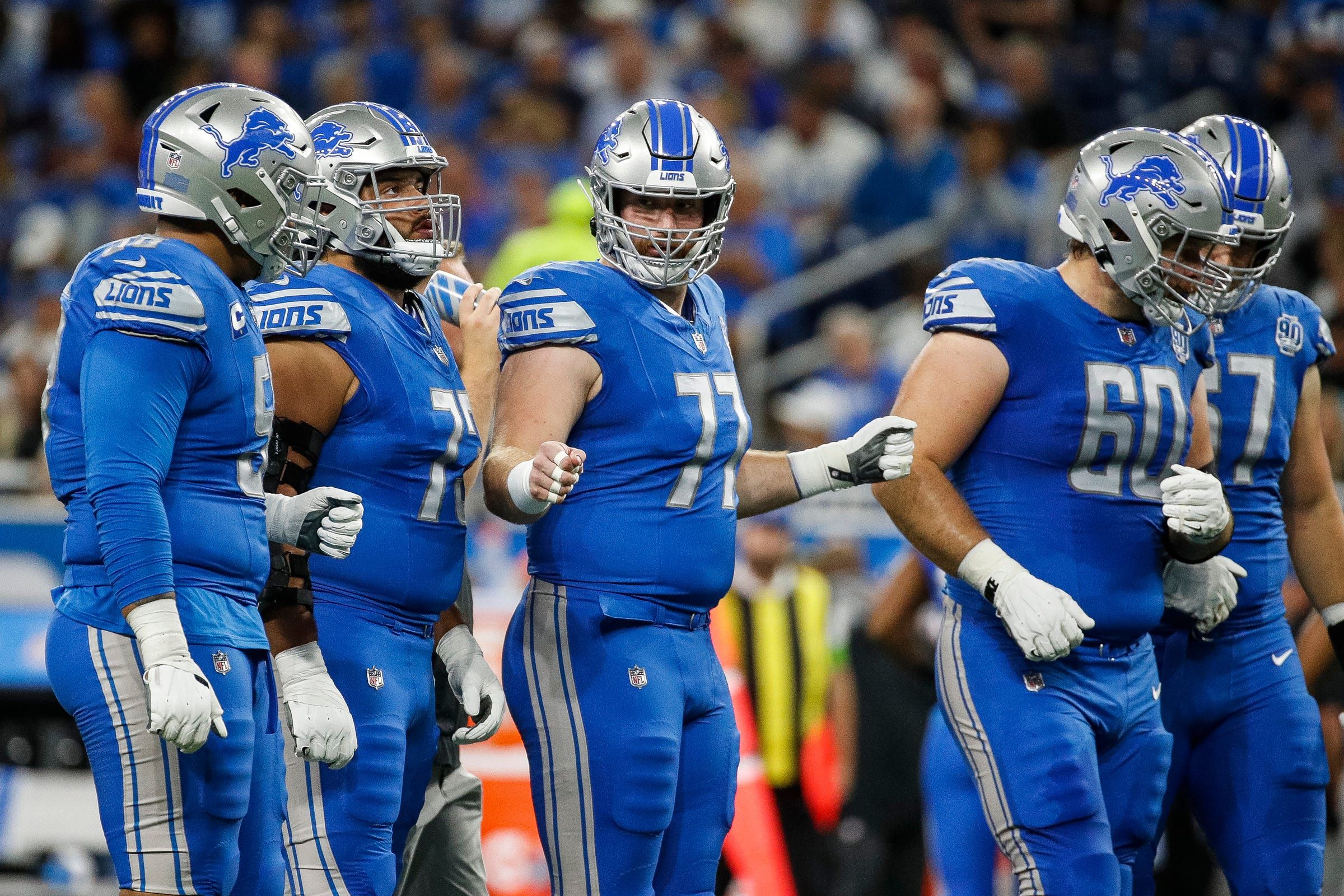 Detroit Lions offensive line the top-ranked unit from…