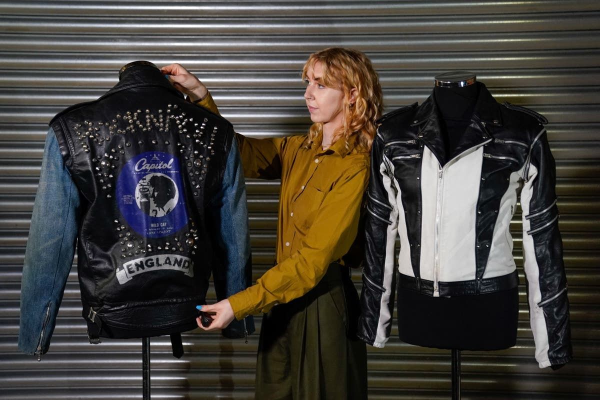 Jackets worn by late Michael Jackson and George…