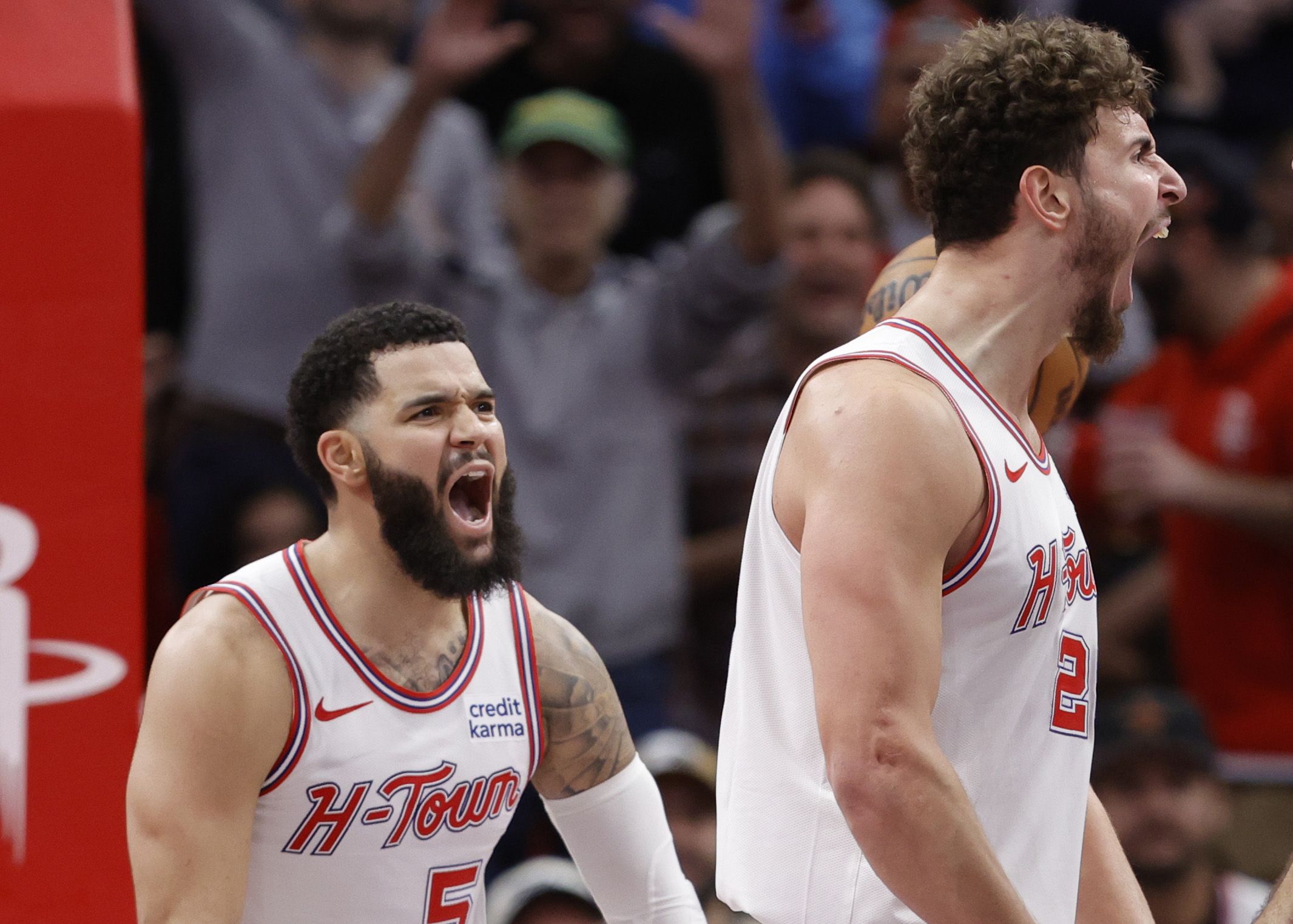 Rockets celebrate fifth straight win as Fred VanVleet…