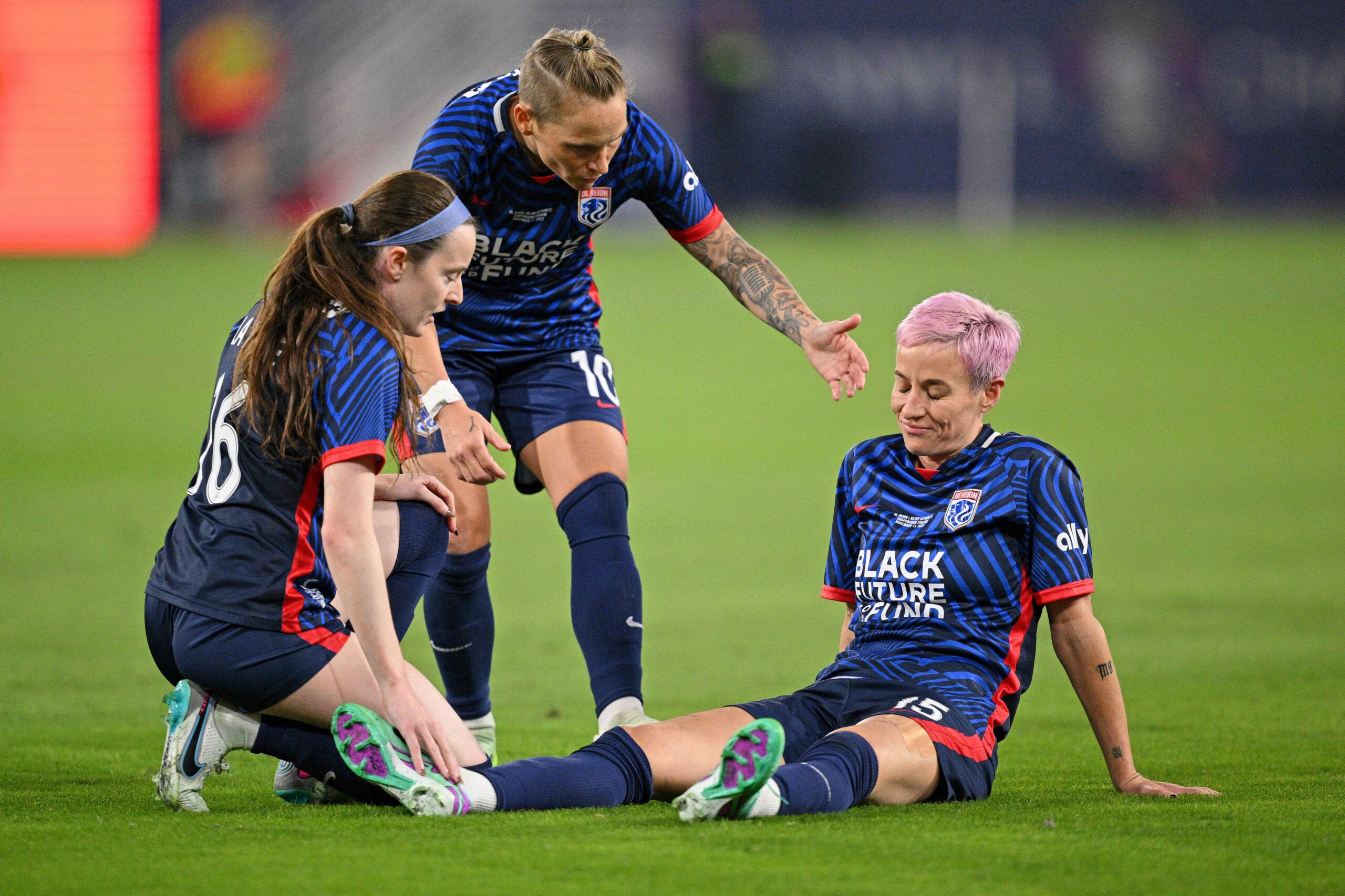 Megan Rapinoe’s injury in her final career game left…
