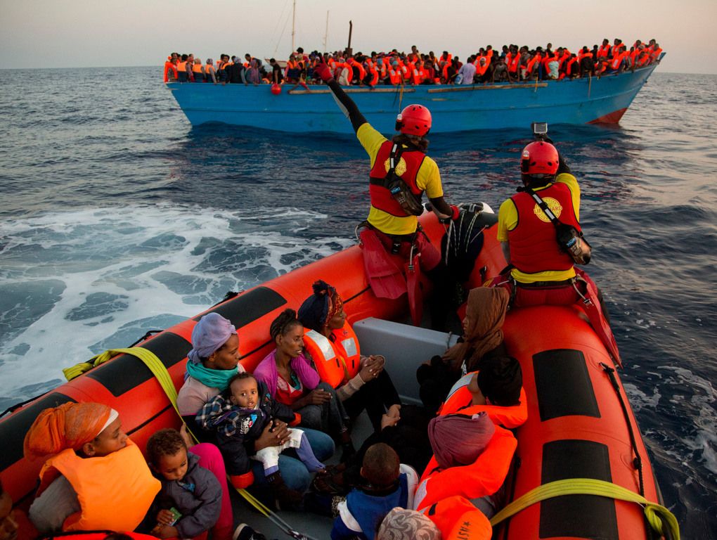 Baby born on refugee rescue boat