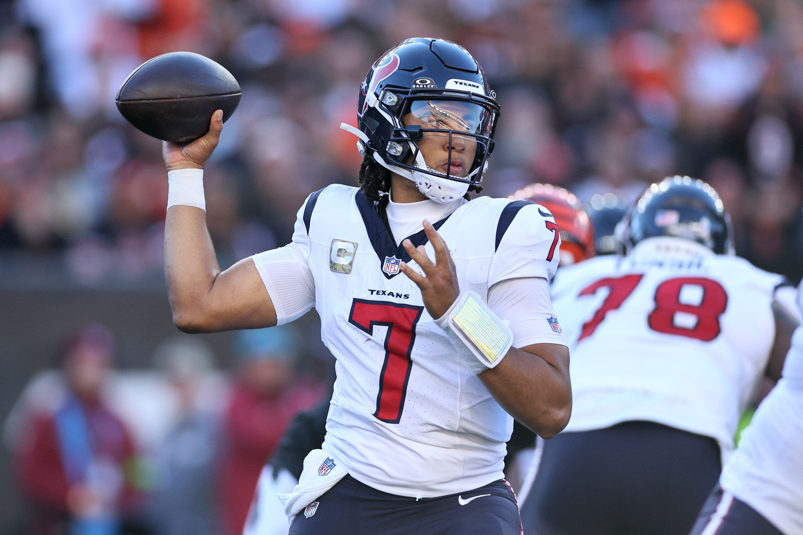 OT George Fant explains confidence Texans have in QB…