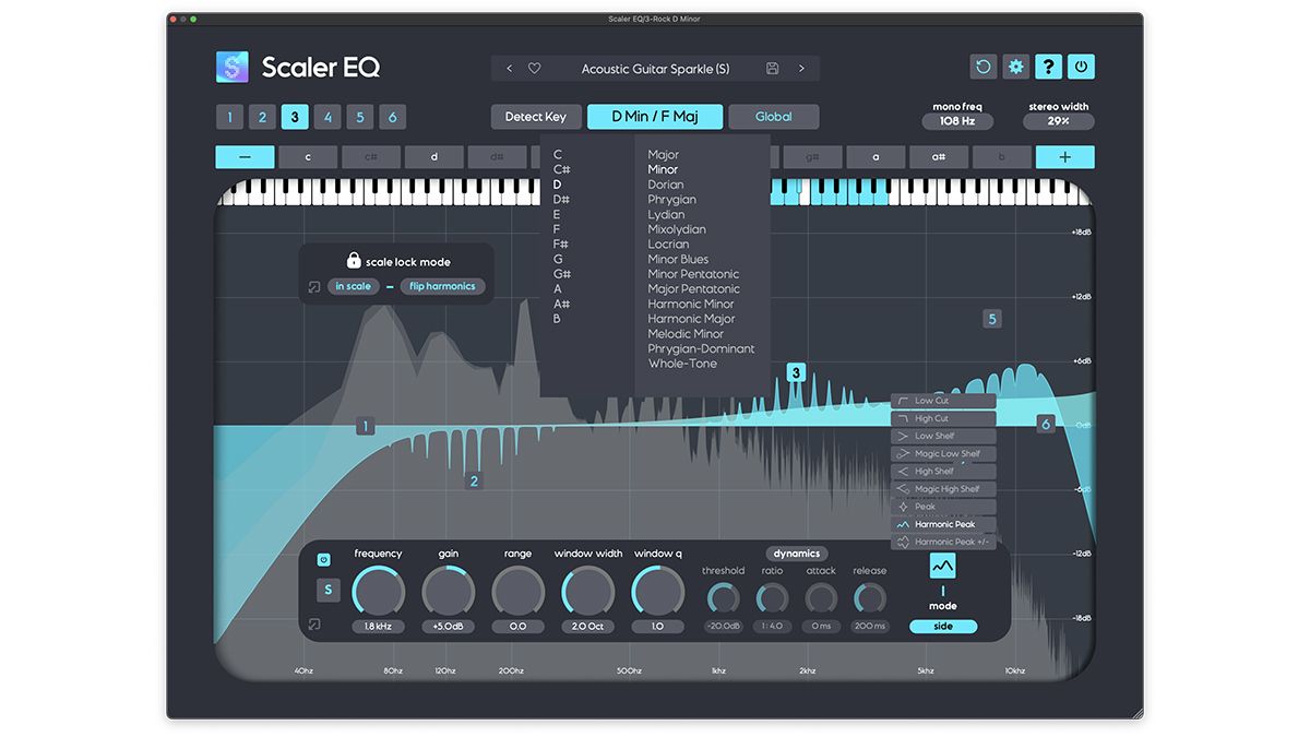 Scaler EQ is a “world-first” plugin that uses the key…