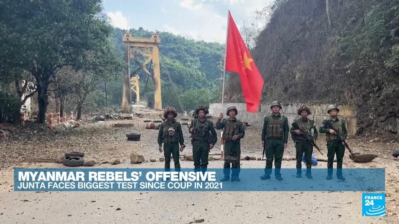 Myanmar rebels' offensive: Junta faces biggest threat…