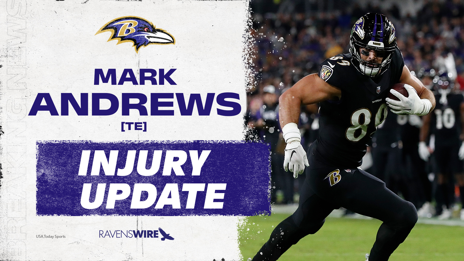 Mark Andrews suffered a cracked fibula, ankle ligament…
