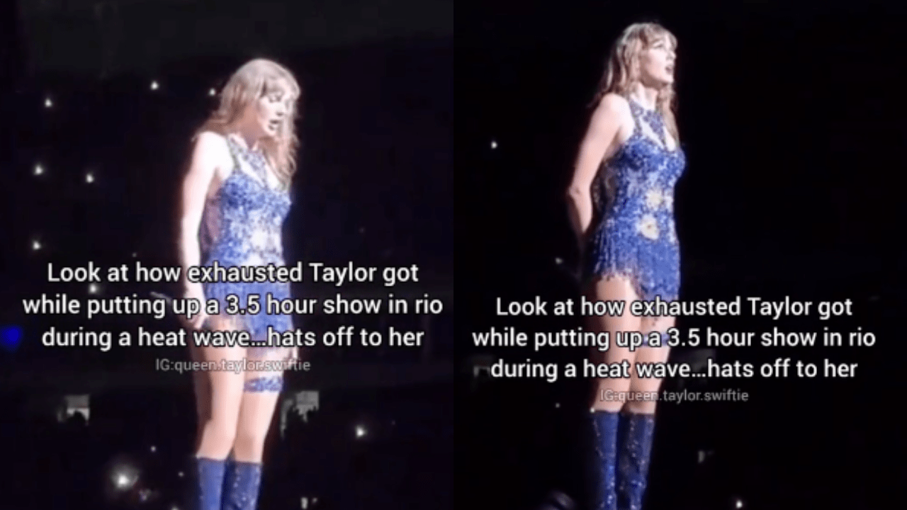 A Video Of Taylor Swift Gasping For Air During Her…