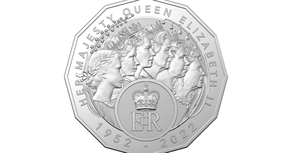 New 50 cent design celebrates Queen over seven-decade…