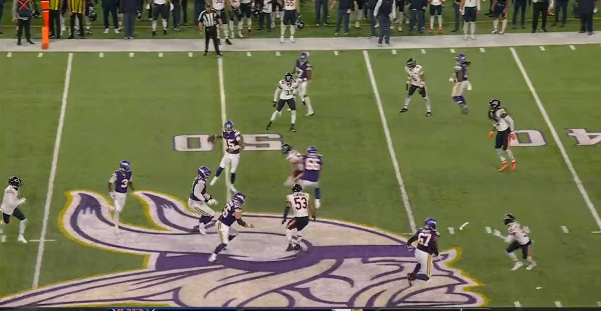 The Vikings’ final, chaotic lateral play set to the…