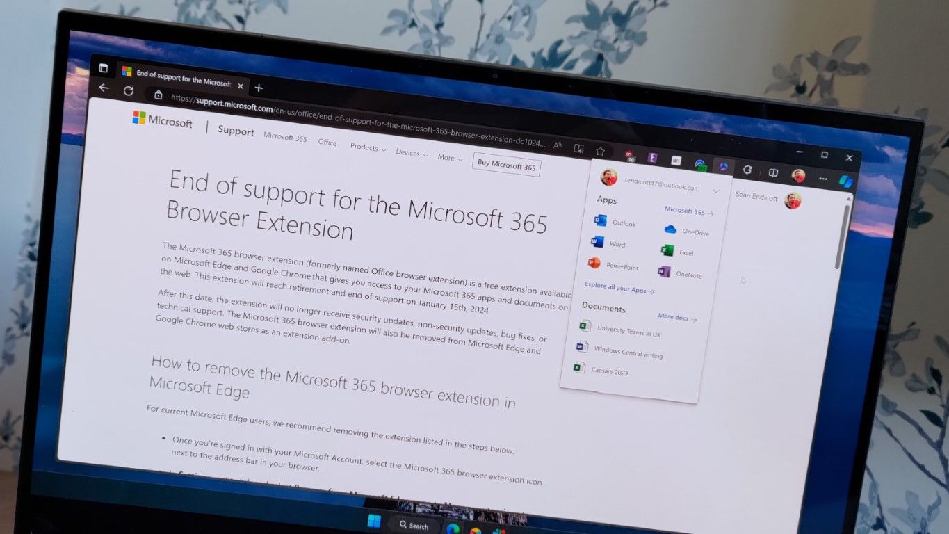 Microsoft 365 browser extension to shut down despite…