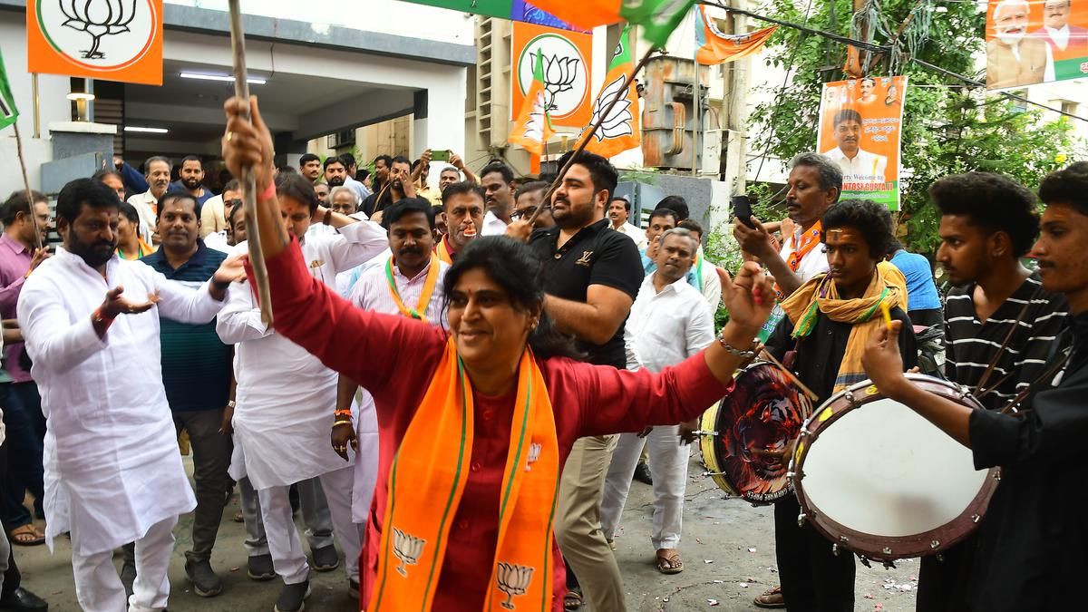 Andhra Pradesh BJP celebrates victory in Assembly…