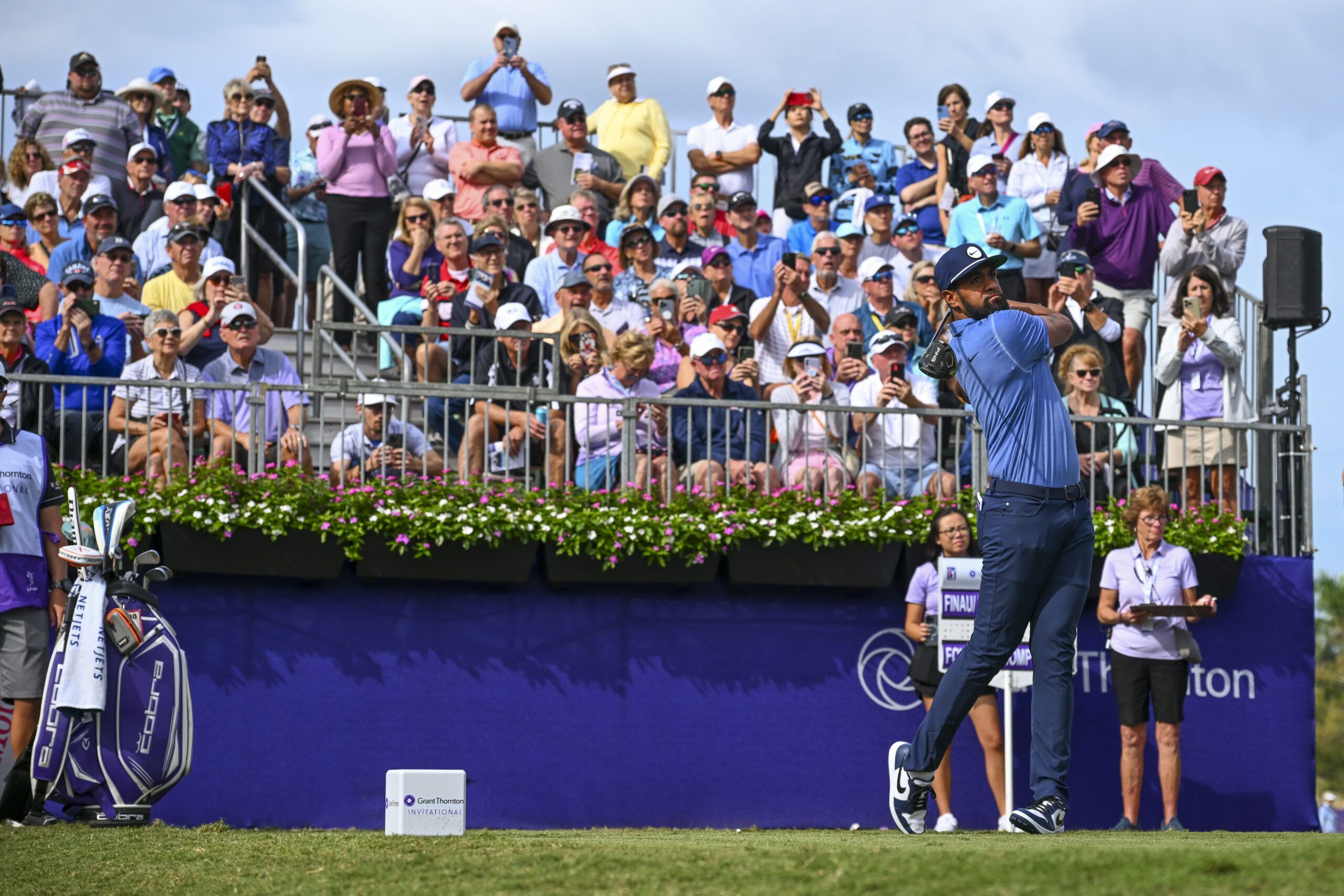 Tony Finau calls partner Nelly Korda ‘clutch’ as they…