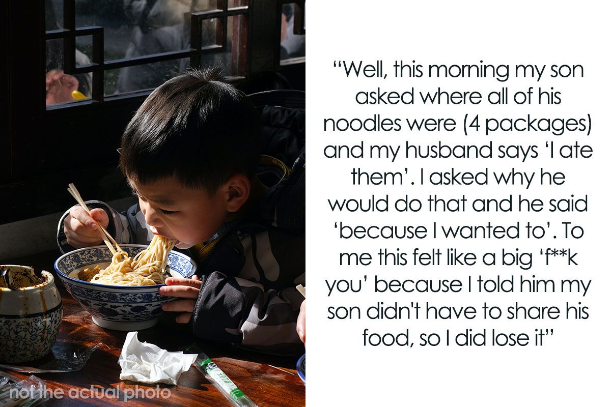 Dad Eats All Of Son’s Imported Noodles Without…