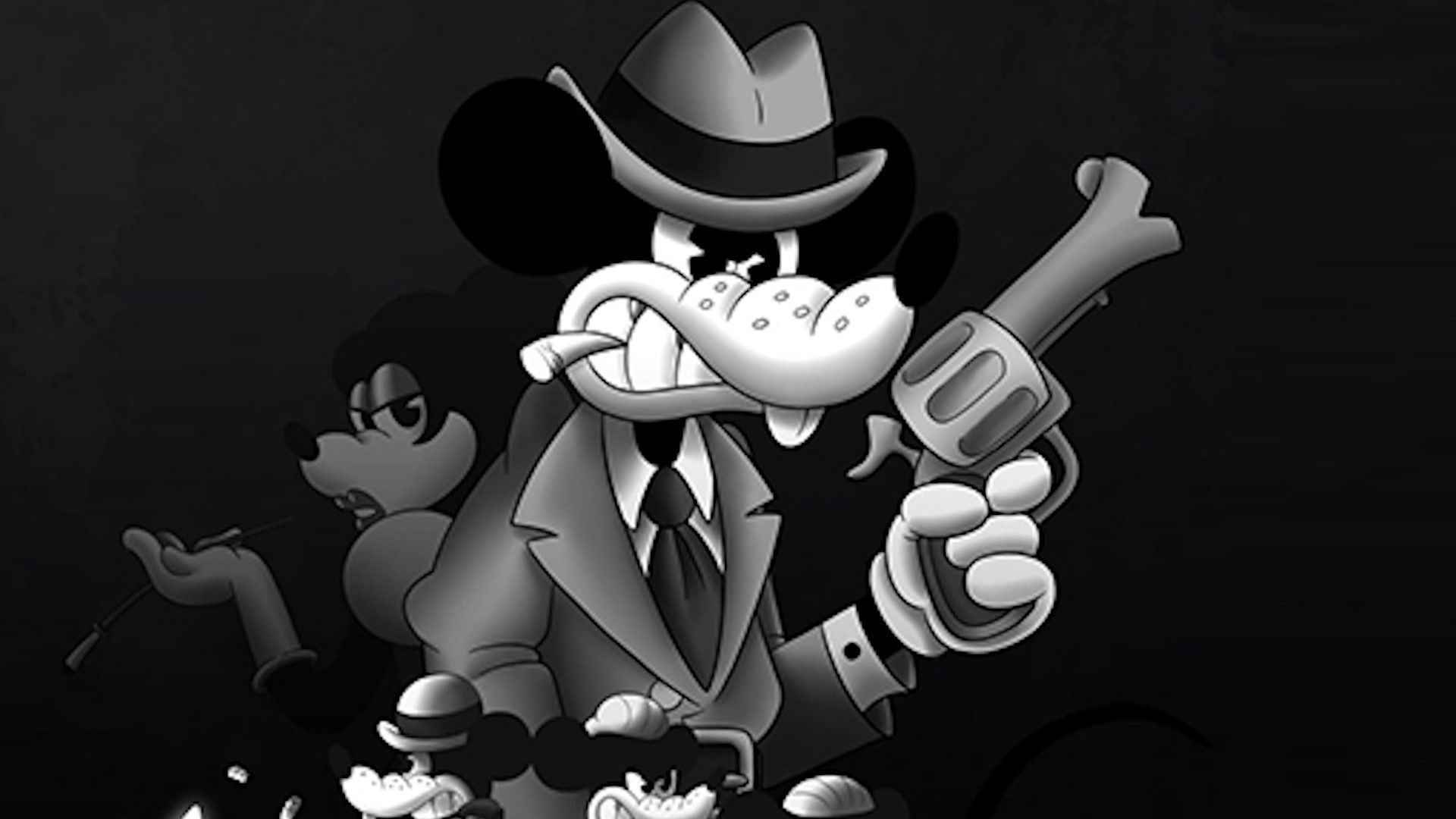 Watch a tough-guy mouse blast the heads off dirty rats…