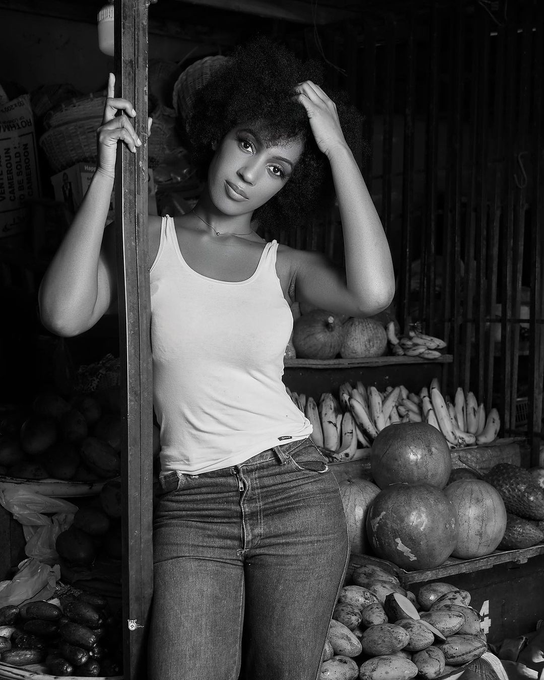Julia Edima Exudes Style in Classic White Top and Jeans