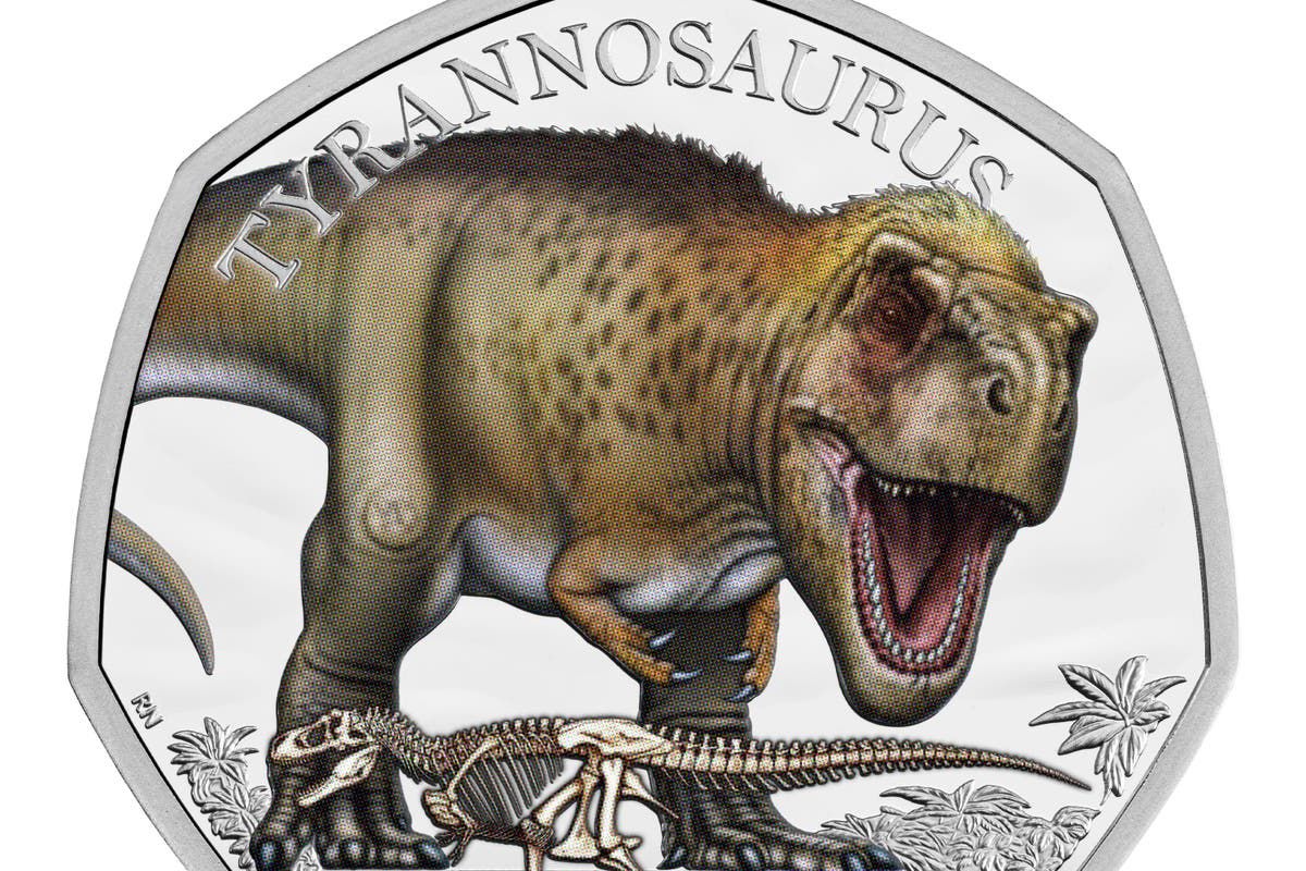 Dinosaur-themed coins unveiled by the Royal Mint