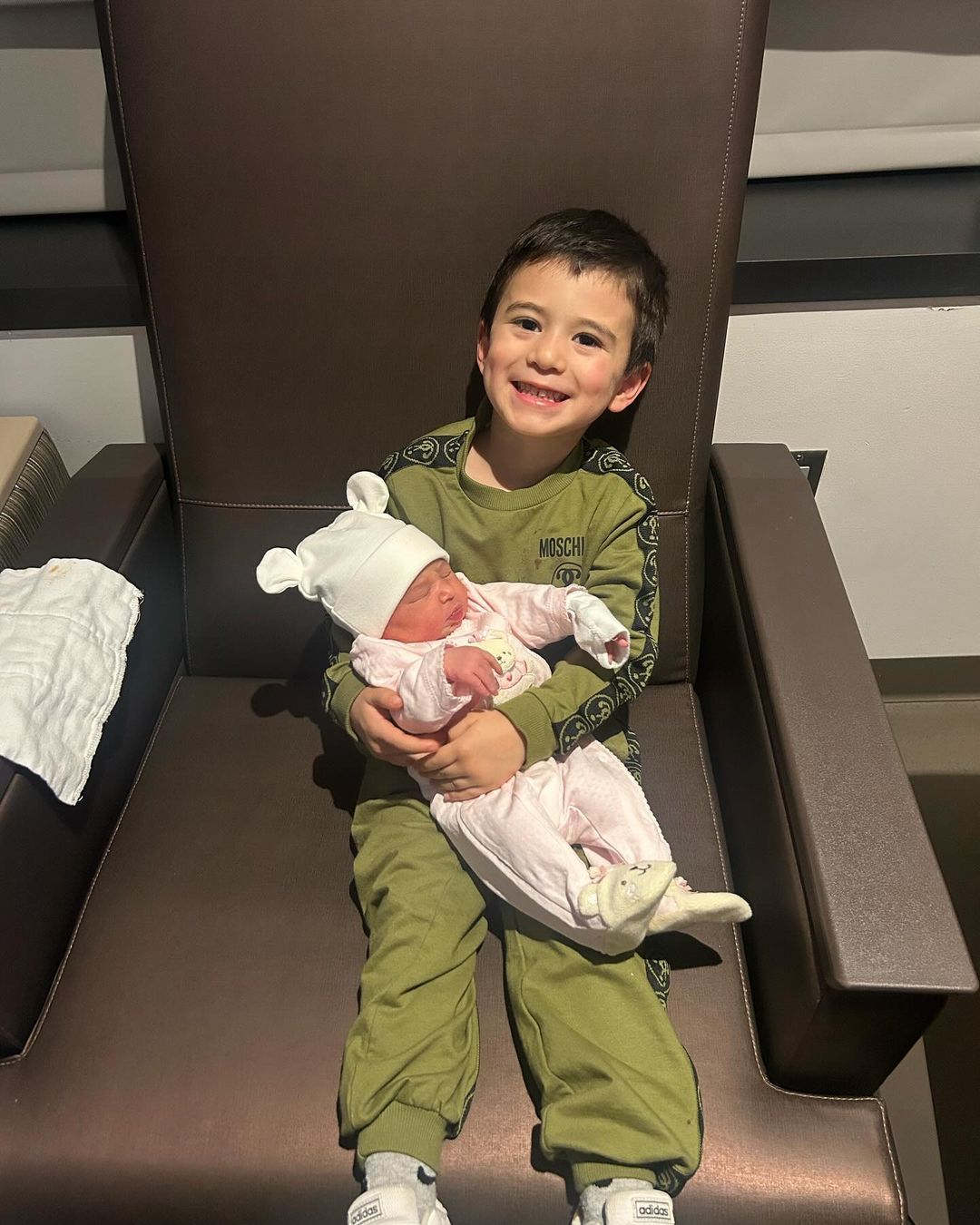 Newborn Joy: Benavidez's Kids Cradle Baby Brother in…