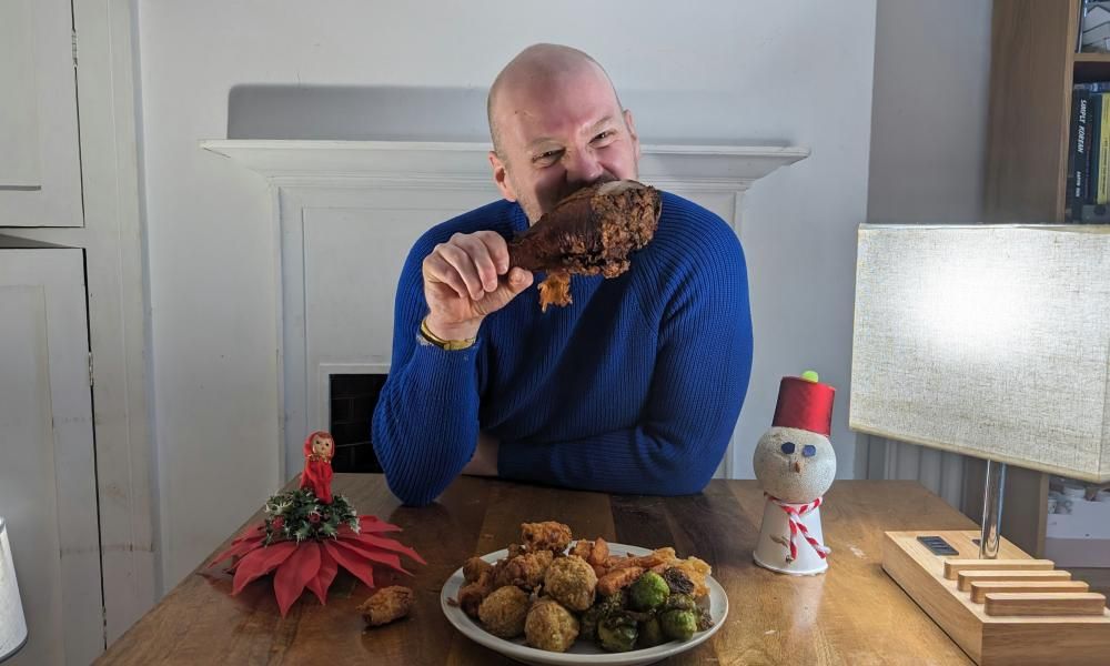 Deep-fried Christmas dinner: all the components…