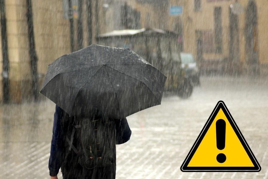 Amber rain warning extended as public transport…