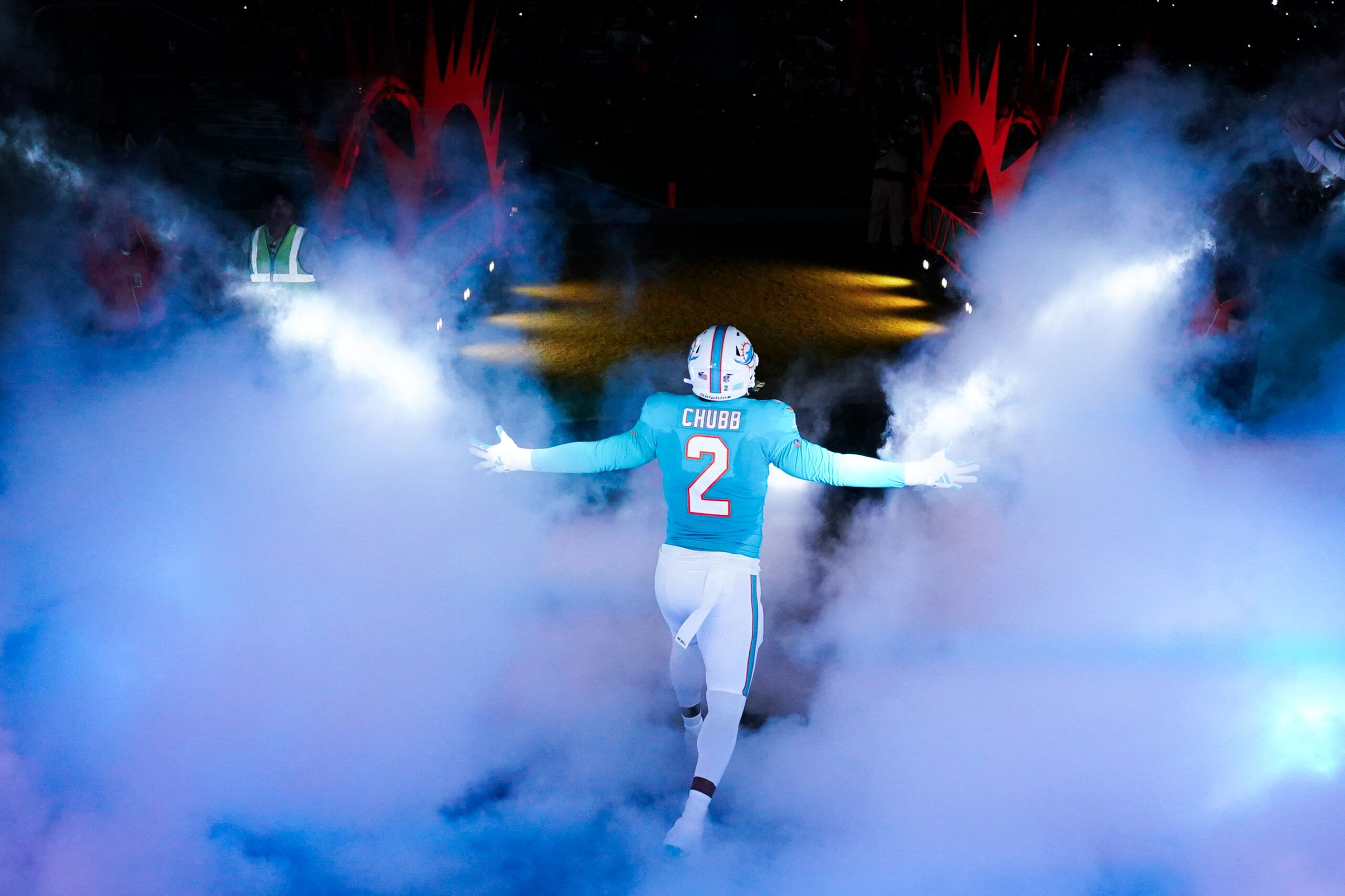 WATCH: Dolphins strip-sack Zach Wilson on first…